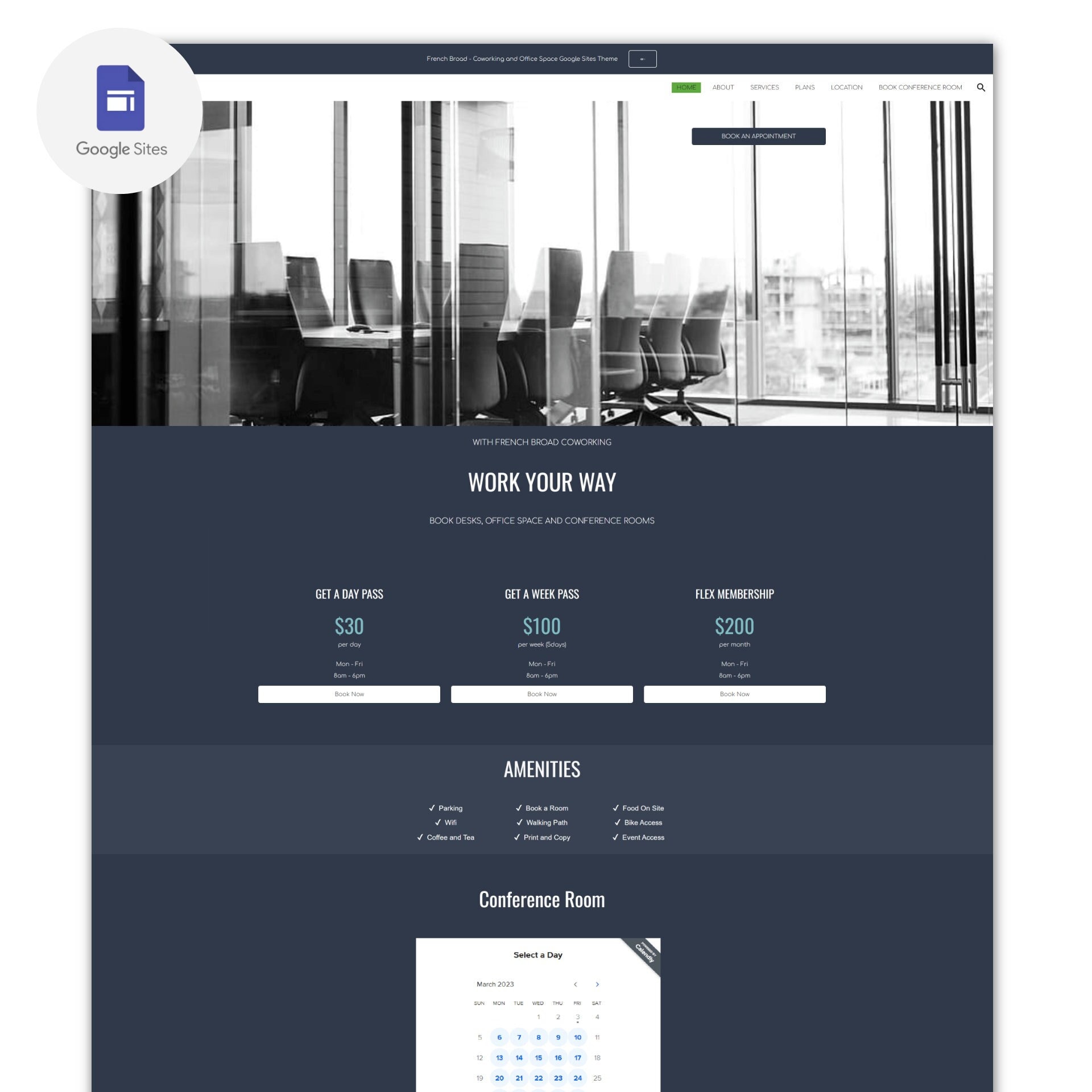 Google Site Template, Open Office Website Template, Web Site Design ...