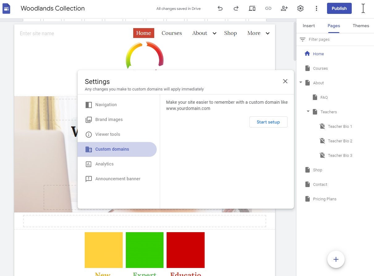 Google Site Template, Teacher Resource Website, Online Course, Web Site ...