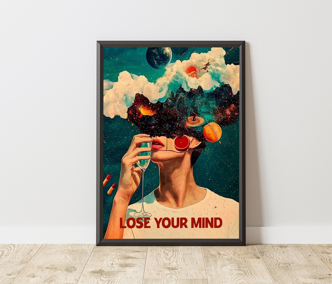 Lose Your Mind Vintage Poster, Lose Your Mind Print, Vintage Music ...