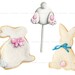 Watercolor Easter Sweets Clipart-easter Food-sweet Bunny-rabbit Pastel ...