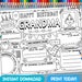 Happy Birthday Grandma Activity Sheet Coloring Page All About ...