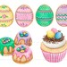 Watercolor Easter Sweets Clipart-easter Food-sweet Bunny-rabbit Pastel ...