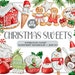 Watercolor Christmas Sweets Clipart: Holiday Desserts (PNG) - Etsy