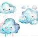 Watercolor Cute Weather Clipart - Happy Rainbow Baby Shower -baby ...
