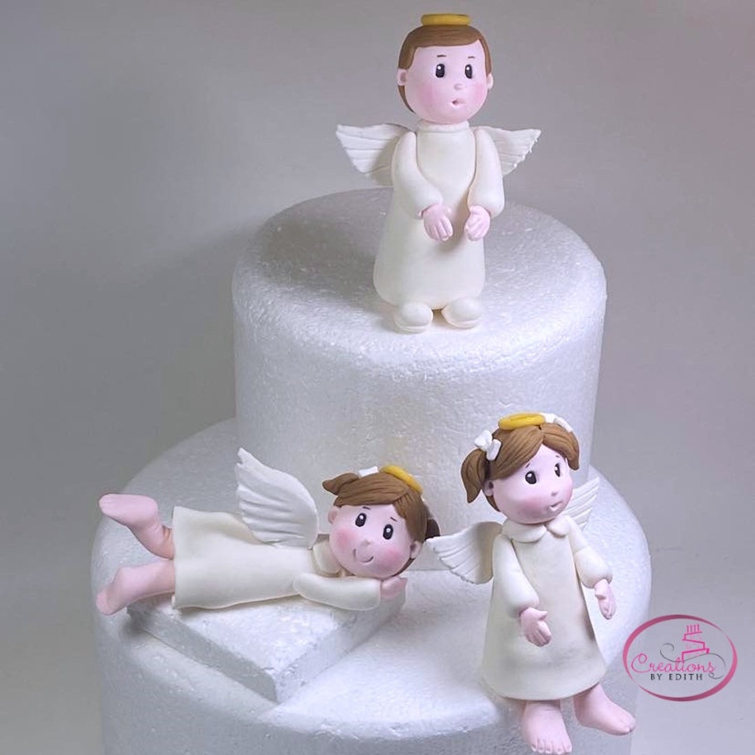 Angels Cake Topper/3 Different Poses. - Etsy