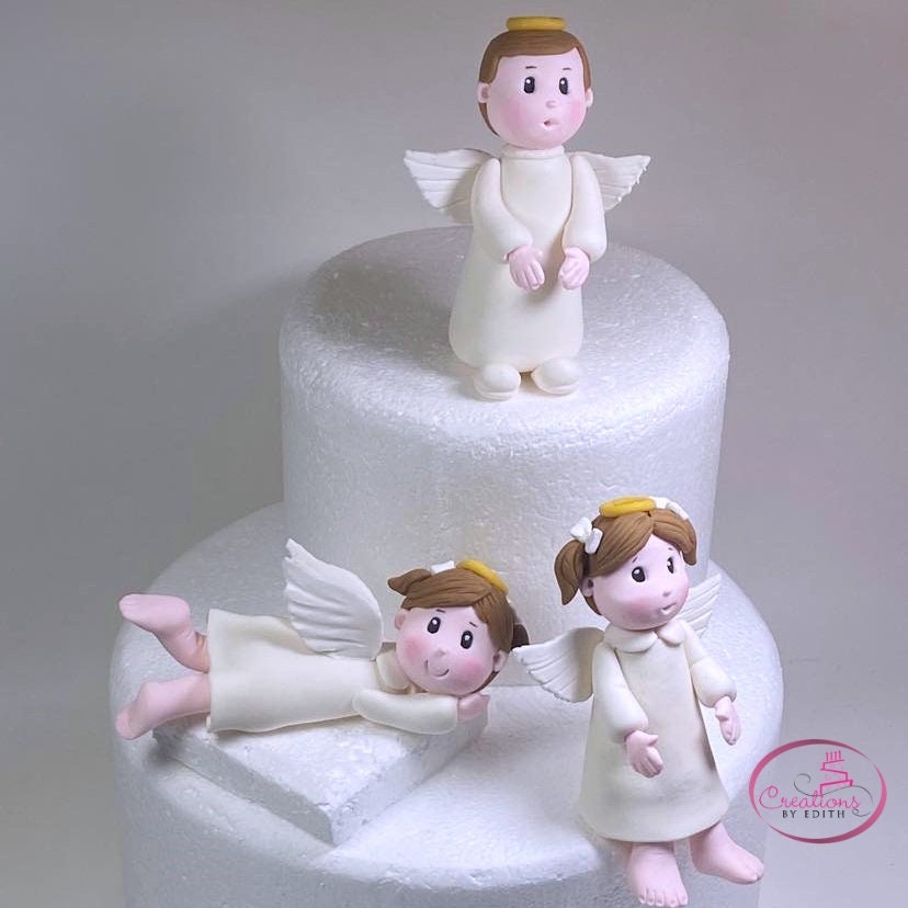 Angels Cake Topper/3 Different Poses. - Etsy