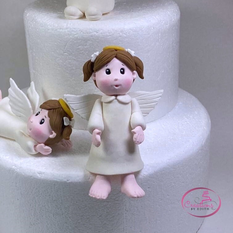 Angels Cake Topper/3 Different Poses. - Etsy