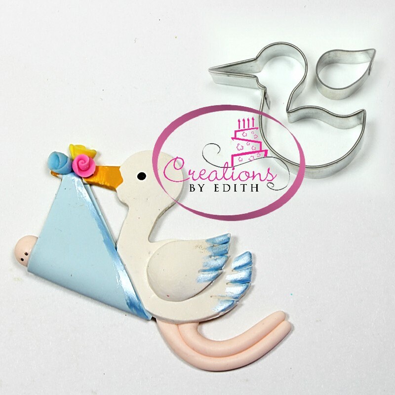 Stork Cutter Set Clearance Baby Shower Cutter Baby Stork - Etsy