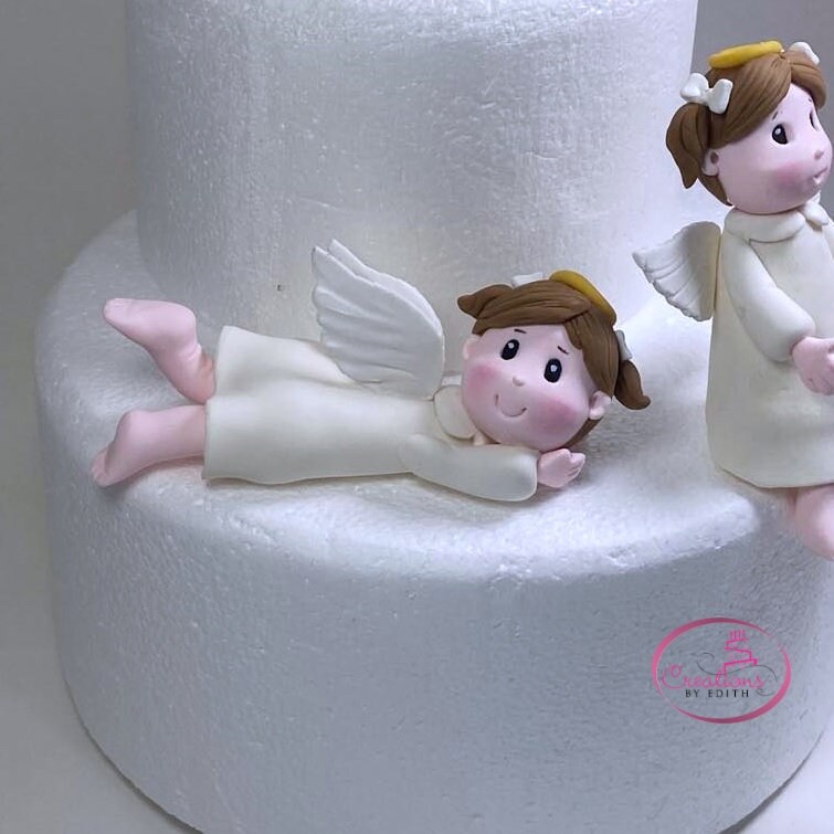 Angels Cake Topper/3 Different Poses. - Etsy