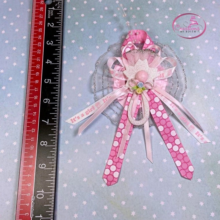 Baby Girl Corsages, Baby Shower Corsage, It's a Girl Corsage, Mom-to-be ...