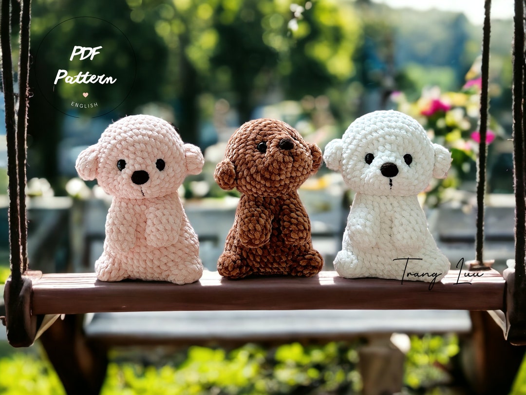 Crochet Plush Dog Pattern: Little Callie Amigurumi Puppy (PDF Pattern ...