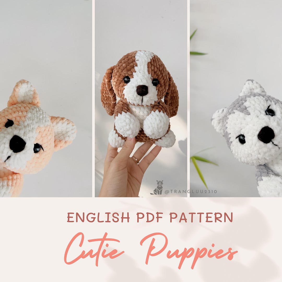 Crochet Dog PATTERN Bundle: Husky, Beagle, Corgi (PDF Pattern) - Etsy