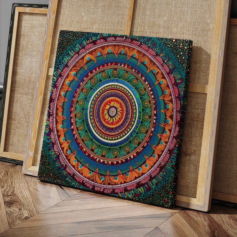 Mandala Canvas - Etsy