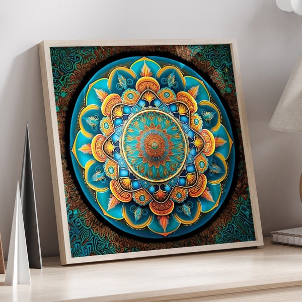 Framed Mandalas Wall Art - Etsy