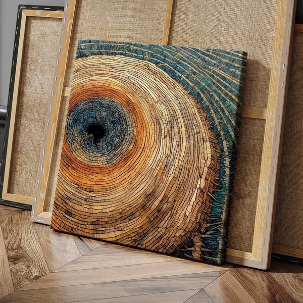 Tree Ring Canvas Wall Art - Etsy