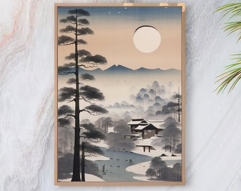 Japandi Wall Art, Japanese Wall Art, Japandi Fine Art, Zen Printed Wall Art, Japanese Fine Art ...