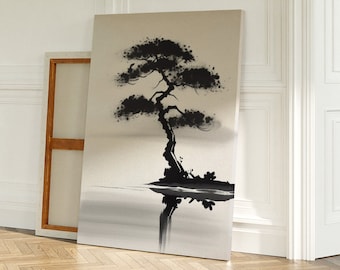 Japanese Canvas Painting, Original Art on Canvas, Kimono Pattern Wall ...