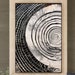 Tree Ring Canvas Painting, Original Art on Canvas, Tree Ring Art ...