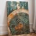 Tree Ring Canvas Painting, Original Art on Canvas, Tree Ring Art ...