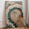 Tree Ring Canvas Painting, Original Art on Canvas, Tree Ring Art ...