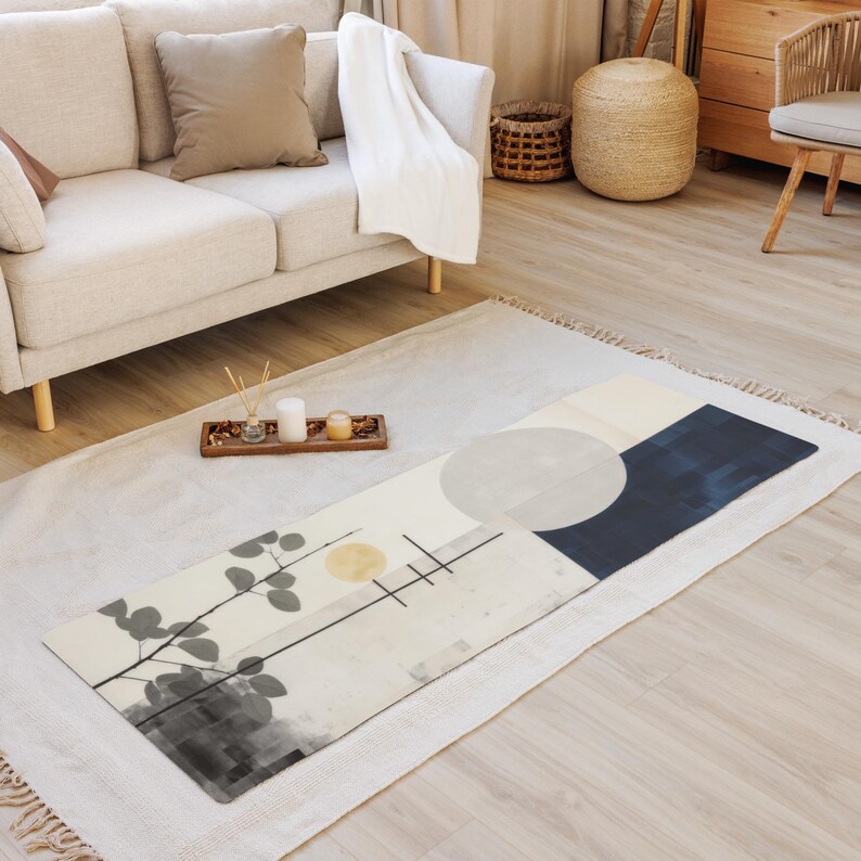 Yoga Mat, Exercise Mat, Japandi Fitness Mat, Pilates Mat, Zen ...