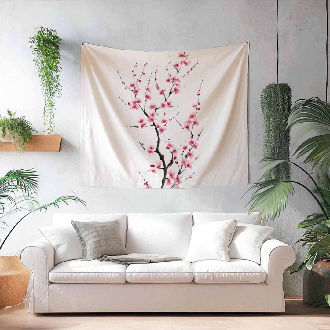 Japanese Zen Tapestry, Original Art on Tapestry, Minimalist Wall ...