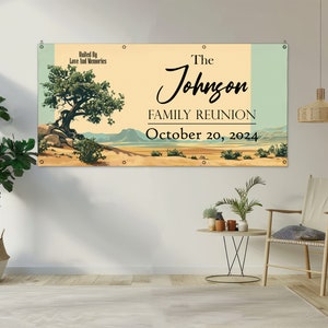 Family Reunion Banner, Personalized Vinyl Banner, Customizable Banner ...