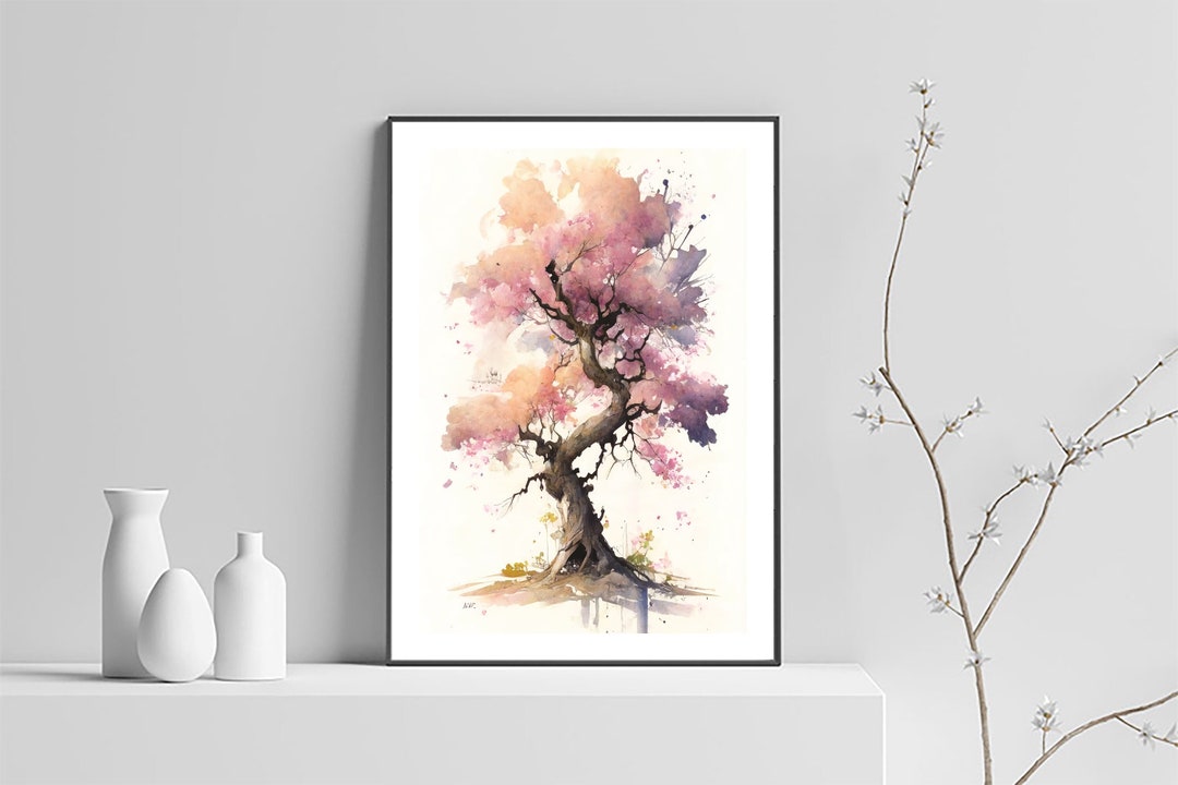 Fairy Tale Tree, Minimalist Wall Art, Wall Art Poster, Fantasy Tree ...