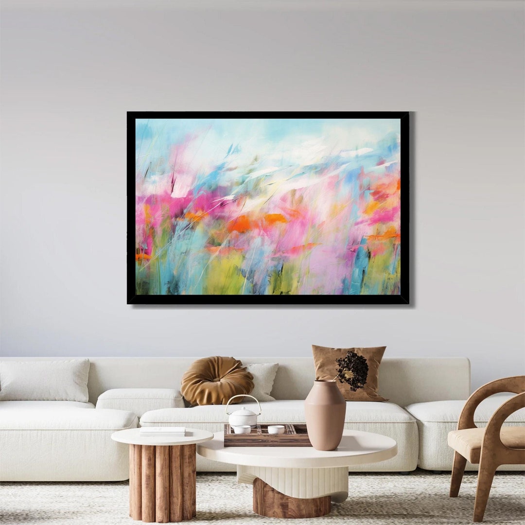 Calming Pastel Art, Original Art on Matte, Soft Painting Wall Art ...