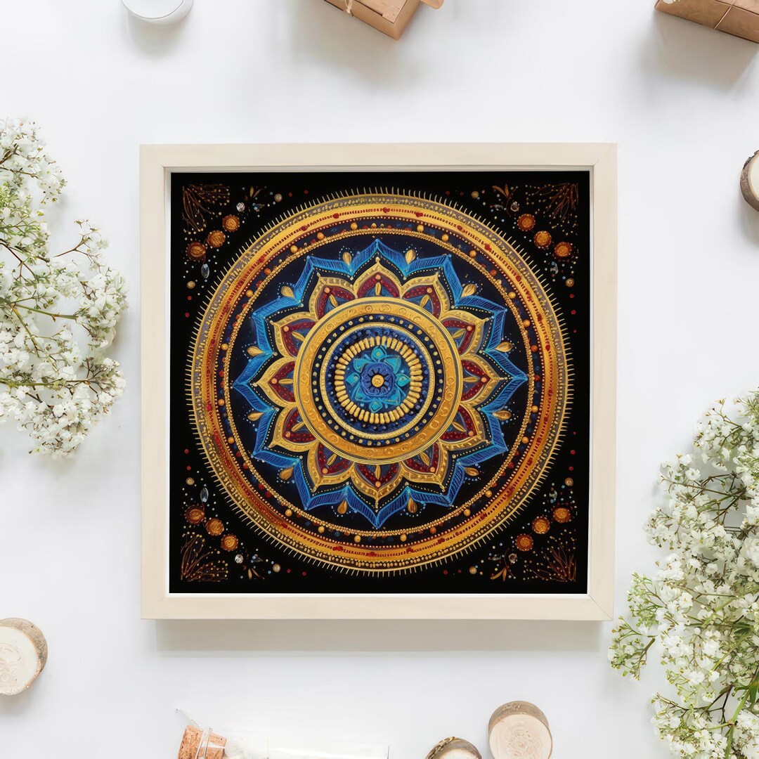 Mandala Wall Art, Mandala Wall Decor, Spiritual Wall Art, Mandala Deco ...
