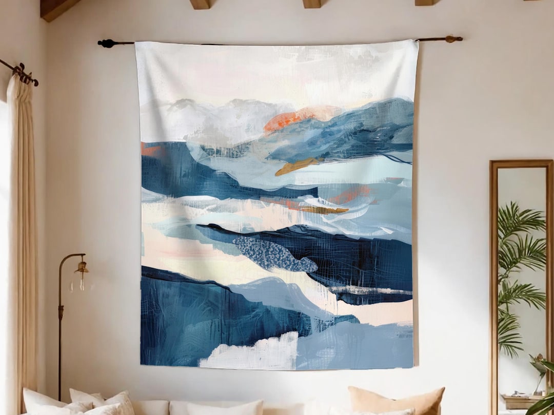 Nordic Abstract Tapestry, Original Art on Tapestry, Scandinavian Wall ...