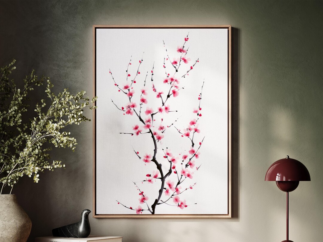 Zen Contemplative Art, Portrait Framed Canvas, Floating Frame Wall ...