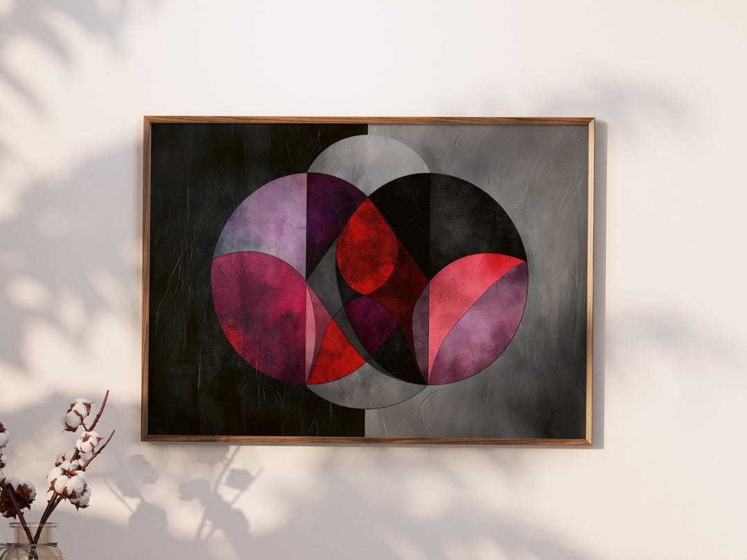 Sophisticated Statement Art, Bold Modern Wall Decor, Contemplative ...