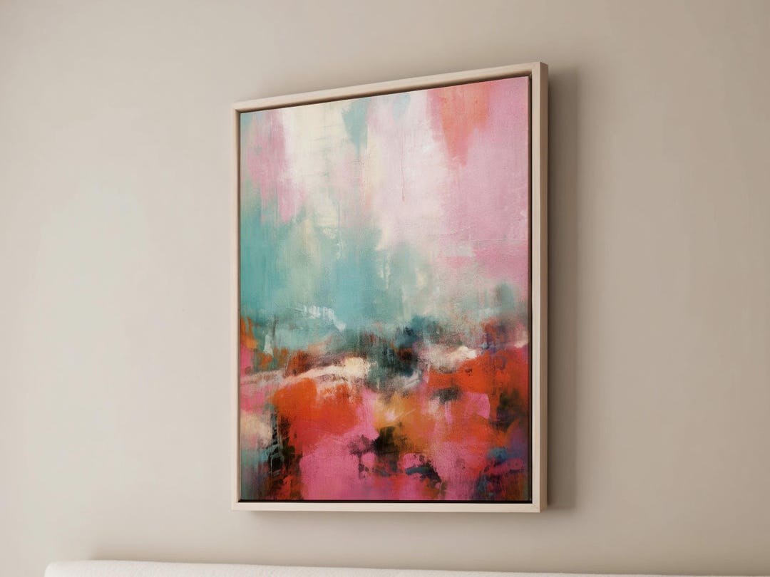 Spa Room Portrait Canvas, Floating Frame Art, Calming Wall Decor ...
