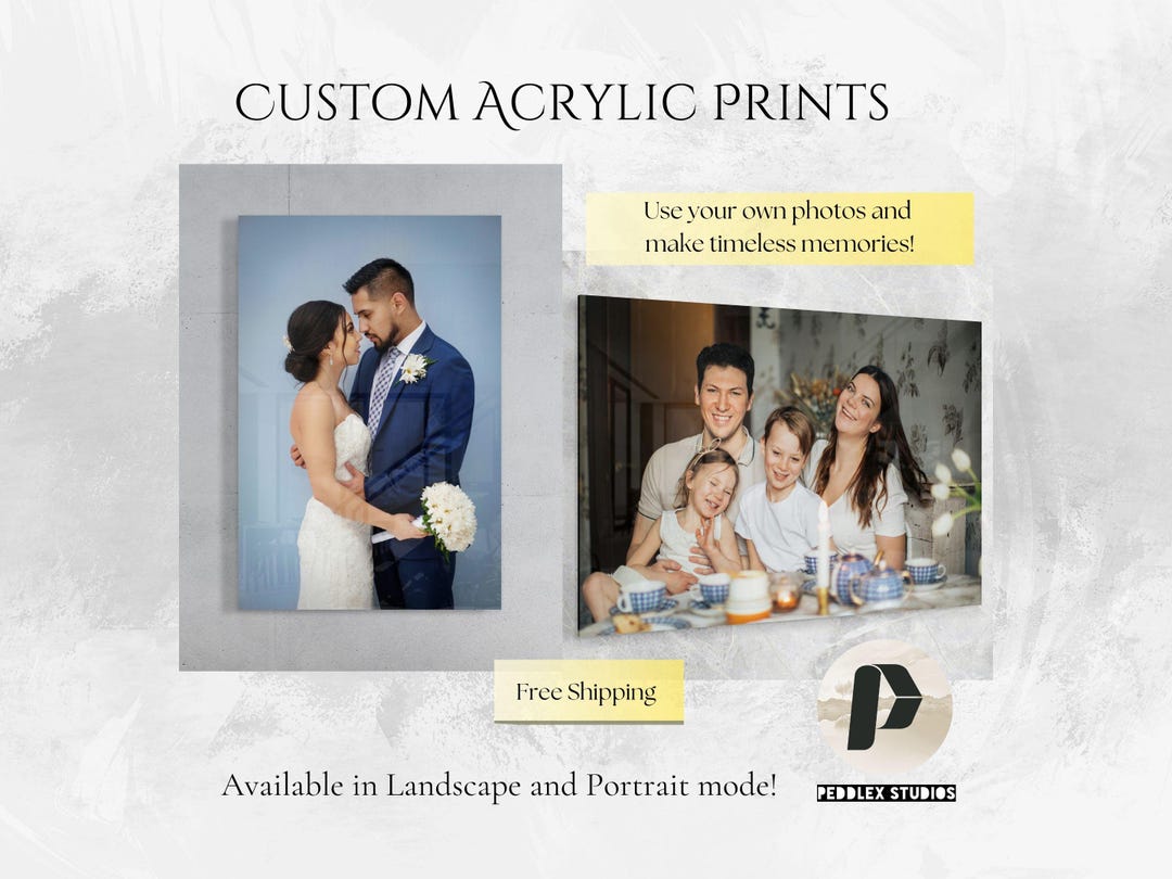 Custom Acrylic Print, Giftable Photo on Acrylic, High Resolution Photo ...