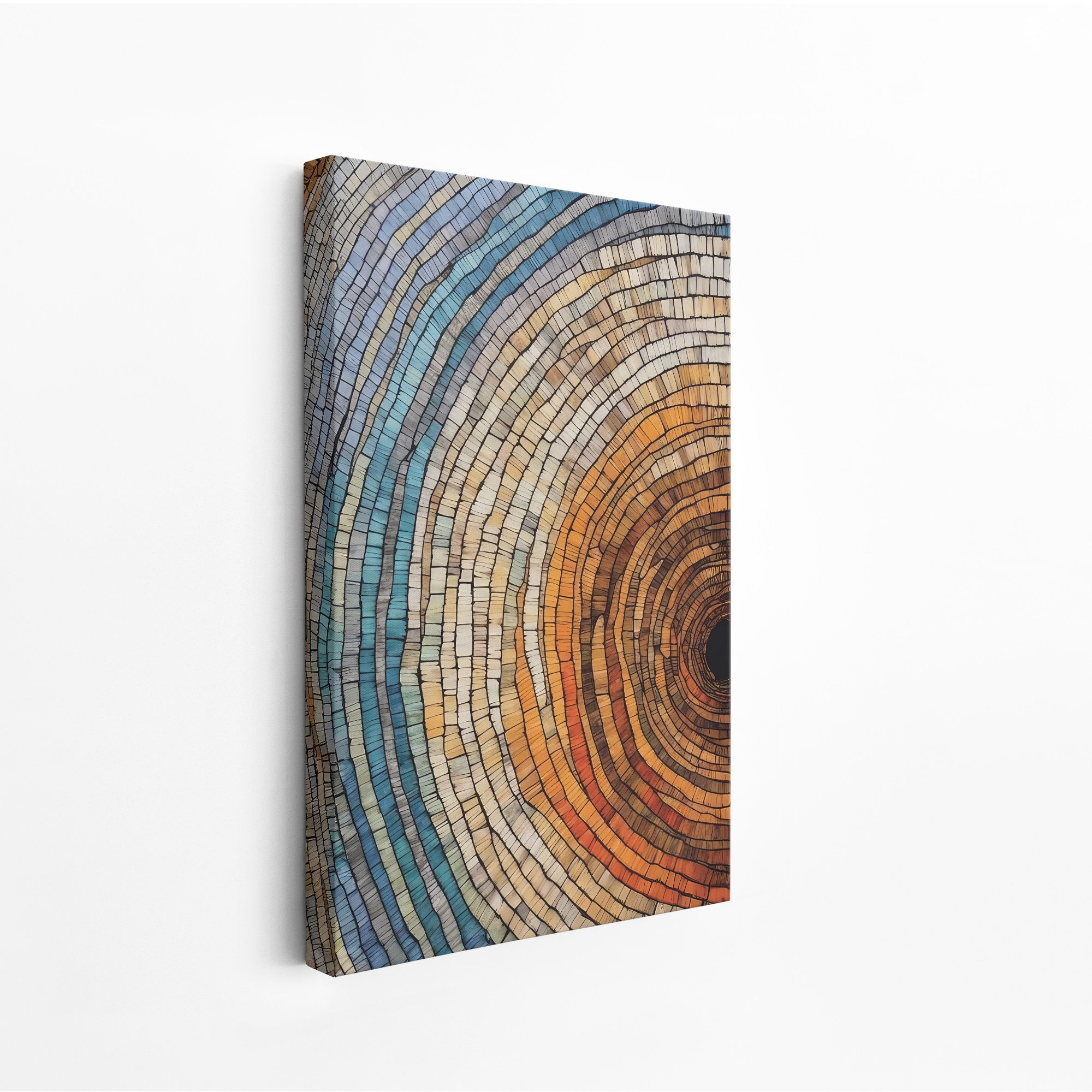 Tree Ring Canvas Painting Original Art on Canvas Tree Ring - Etsy Canada