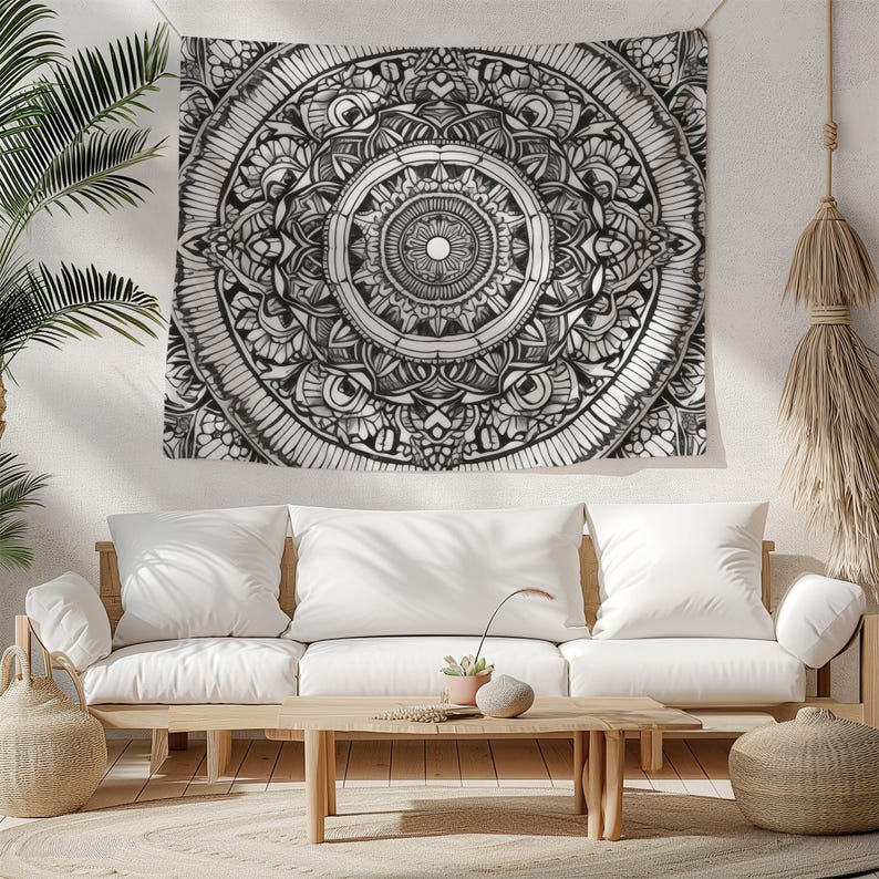 Meditation Room Decor, Yoga Studio Tapestry, Altar Cloth Wall Hanging ...