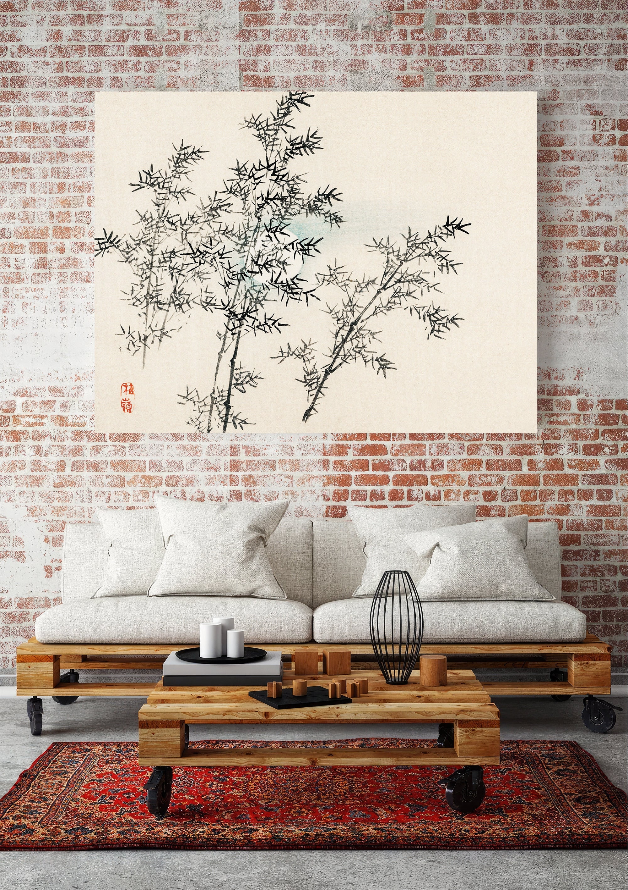 Japanese Wall Art, Japanese Art, Large Wall Art, Minimalist Art, Bamboo ...
