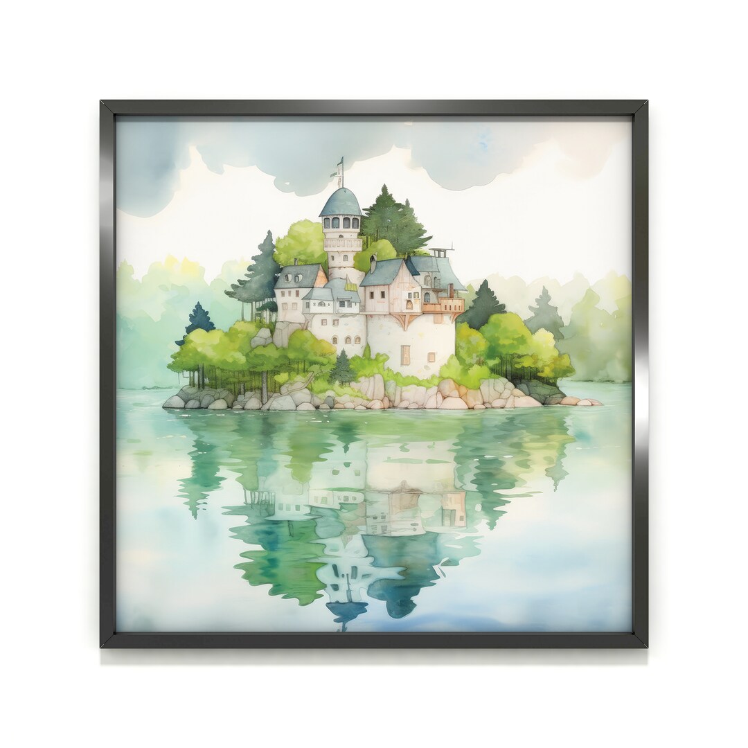 Castle Art, Castle Watercolor, Large Wall Art, Fine Art Prints, Wall ...