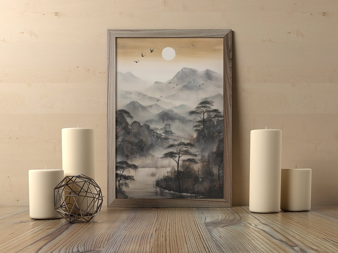 Japandi Wall Art, Japanese Wall Art, Japandi Fine Art, Zen Printed Wall Art, Japanese Fine Art ...