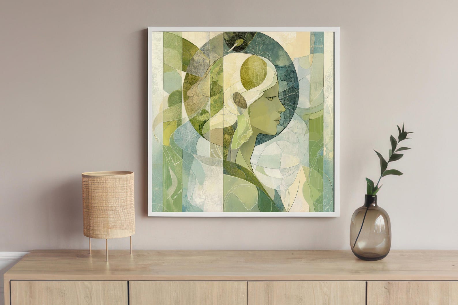 Zodiac Virgo Art Print, Astrological Wall Art, Framed Wall Art, Elegant ...