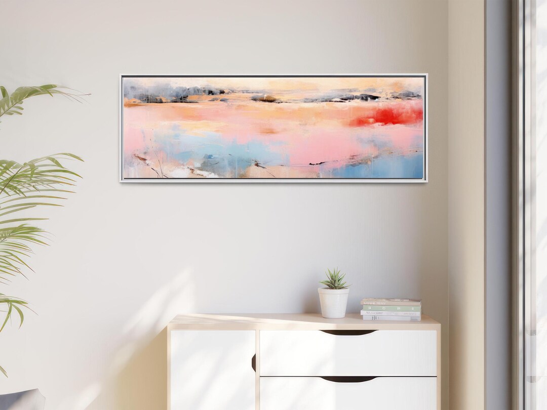 Serene Calming Abstract Painting on Canvas, Peaceful Tranquil Wall Art ...