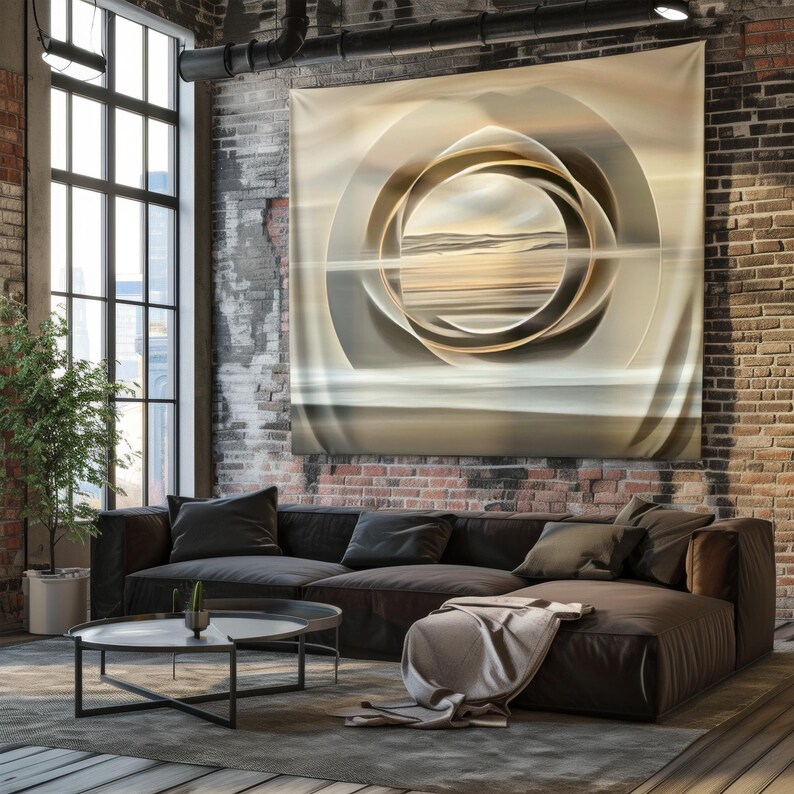 Zen Inspired Tapestry, Minimalist Art, Peaceful Calming Decor, Serene ...