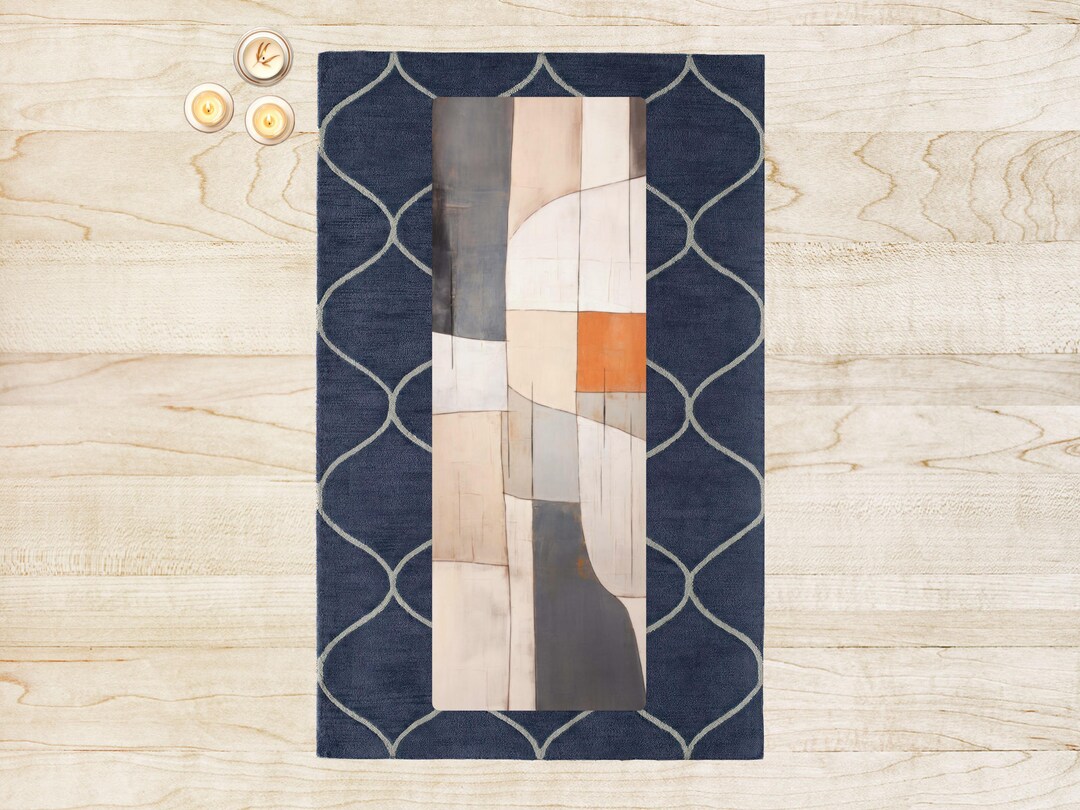 Serene Japandi Yoga Mat, Calming Abstract Exercise Mat, Tranquil ...