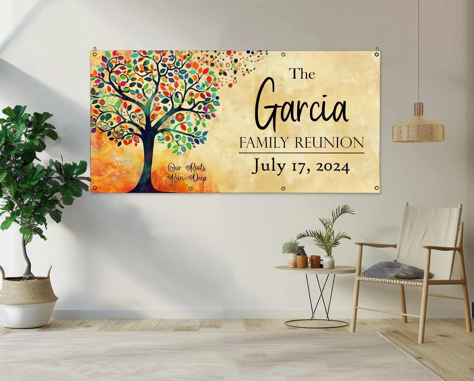 Family Reunion Banner, Personalized Vinyl Banner, Customizable Event ...