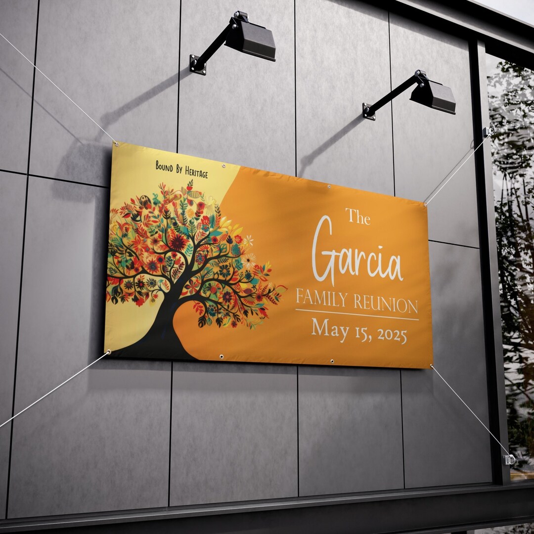Family Reunion Banner, Personalized Vinyl Banner, Customizable Event ...