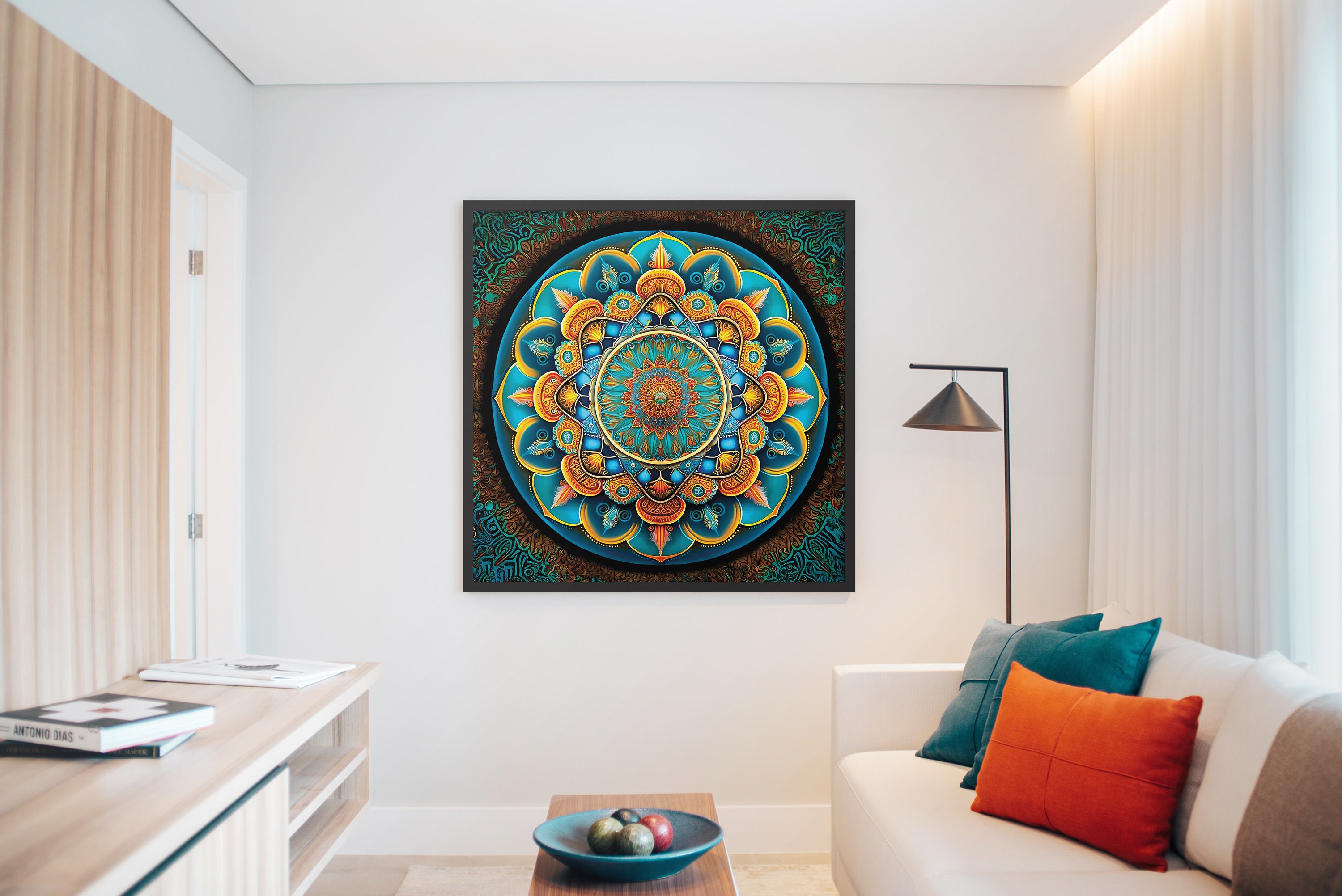 6er Set Mandala Wandkunst, spirituelle Wandkunst, Mandala-Kunst ...