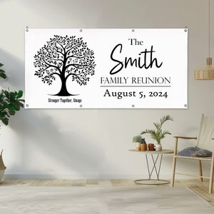Family Reunion Banner, Personalized Vinyl Banner, Customizable Event ...