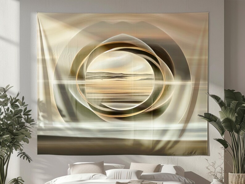 Zen Inspired Tapestry, Minimalist Art, Peaceful Calming Decor, Serene ...