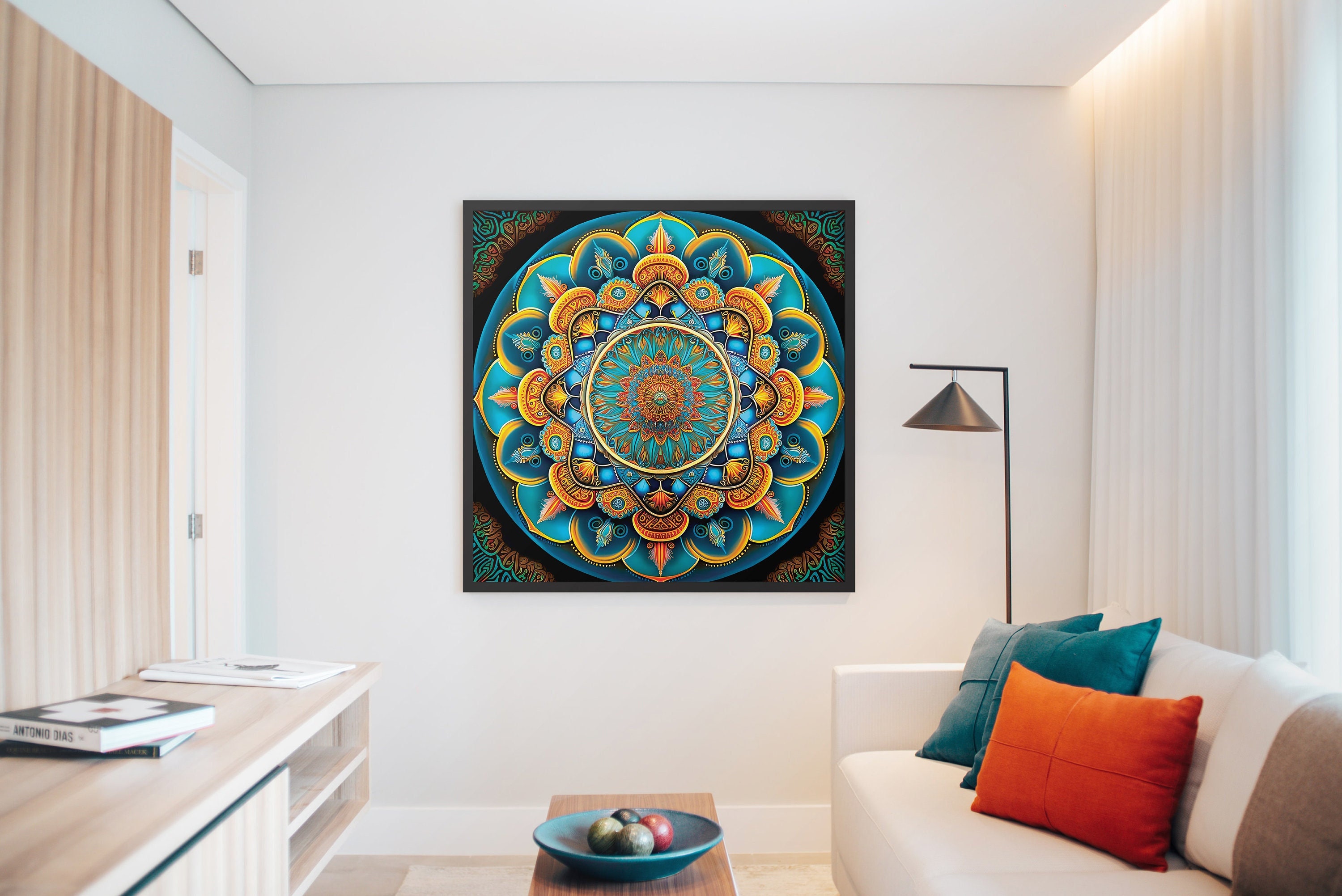 Mandala Wall Art Mandala Wall Decor Mandala Deco Spiritual - Etsy